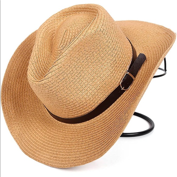 Accessories | Unisex Straw Cowboy Hat Summerbeachpanama Shapeable ...